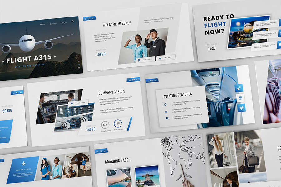 Flight A315 Keynote Presentation Template, Presentation Templates ...