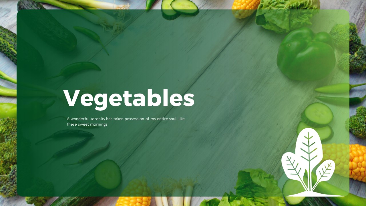 Vegetables Google Slides Templates, Presentation Templates | GraphicRiver