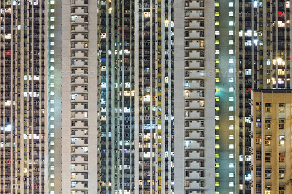 Compact building in Hong Kong Stock Photo by leungchopan | PhotoDune