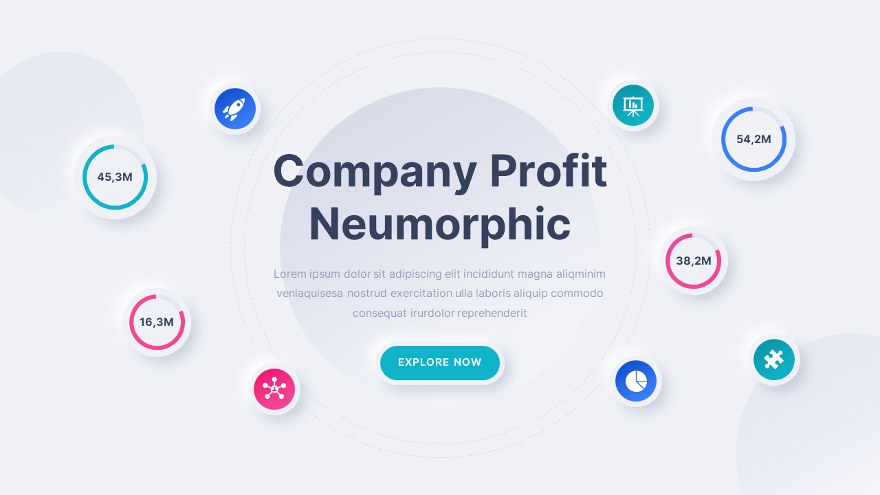 Neumorph - Neumorphic Corporate Business Keynote Presentation Template ...