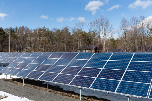 Solar panel station Stock Photo by leungchopan | PhotoDune