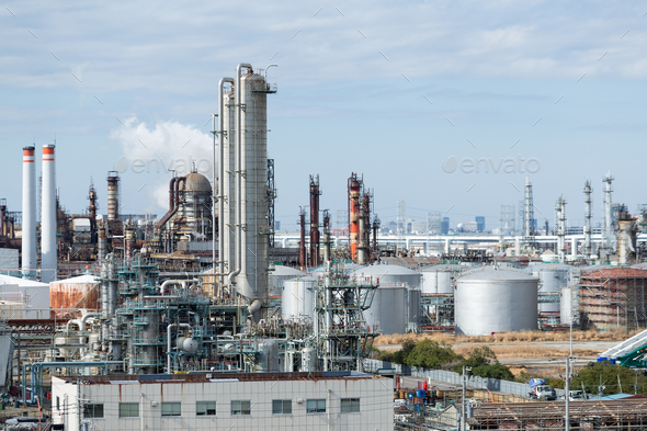 Industrial factory in kawasaki, Japan Stock Photo by leungchopan ...