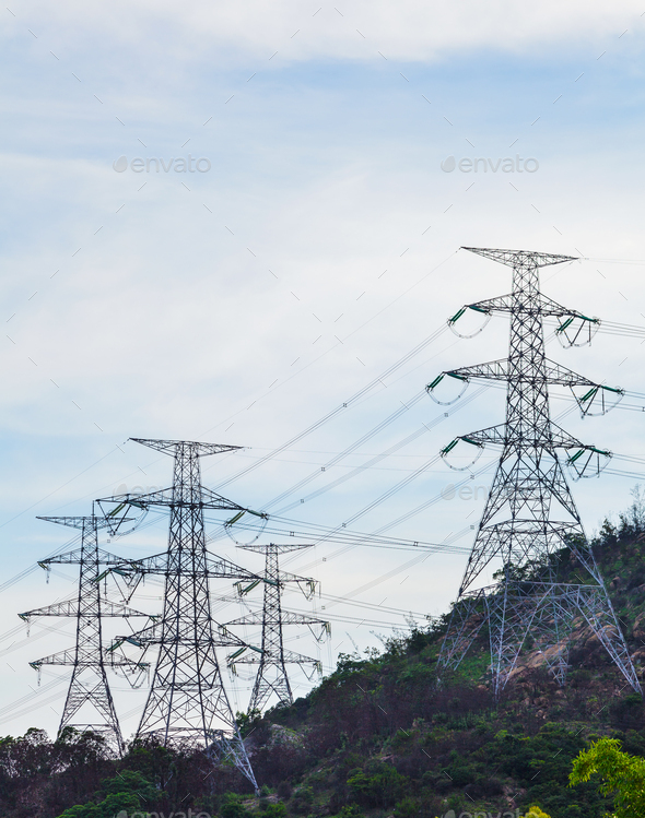 Power distribution tower Stock Photo by leungchopan | PhotoDune