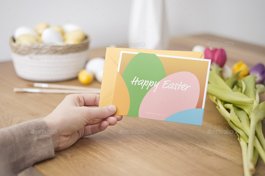 Easter Card Mockup 2, Graphics | GraphicRiver