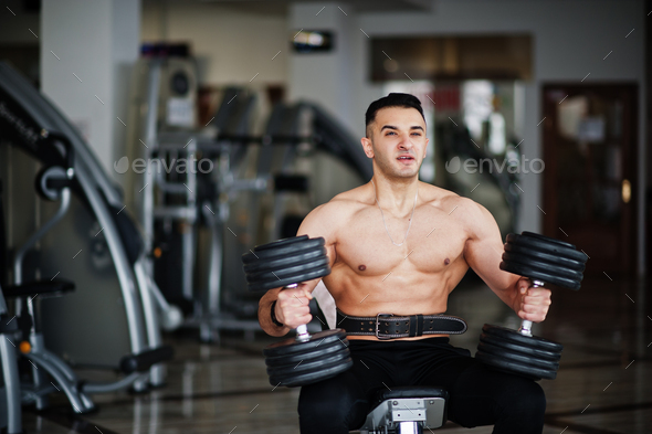 Muscular arab man Stock Photo by ASphotostudio | PhotoDune