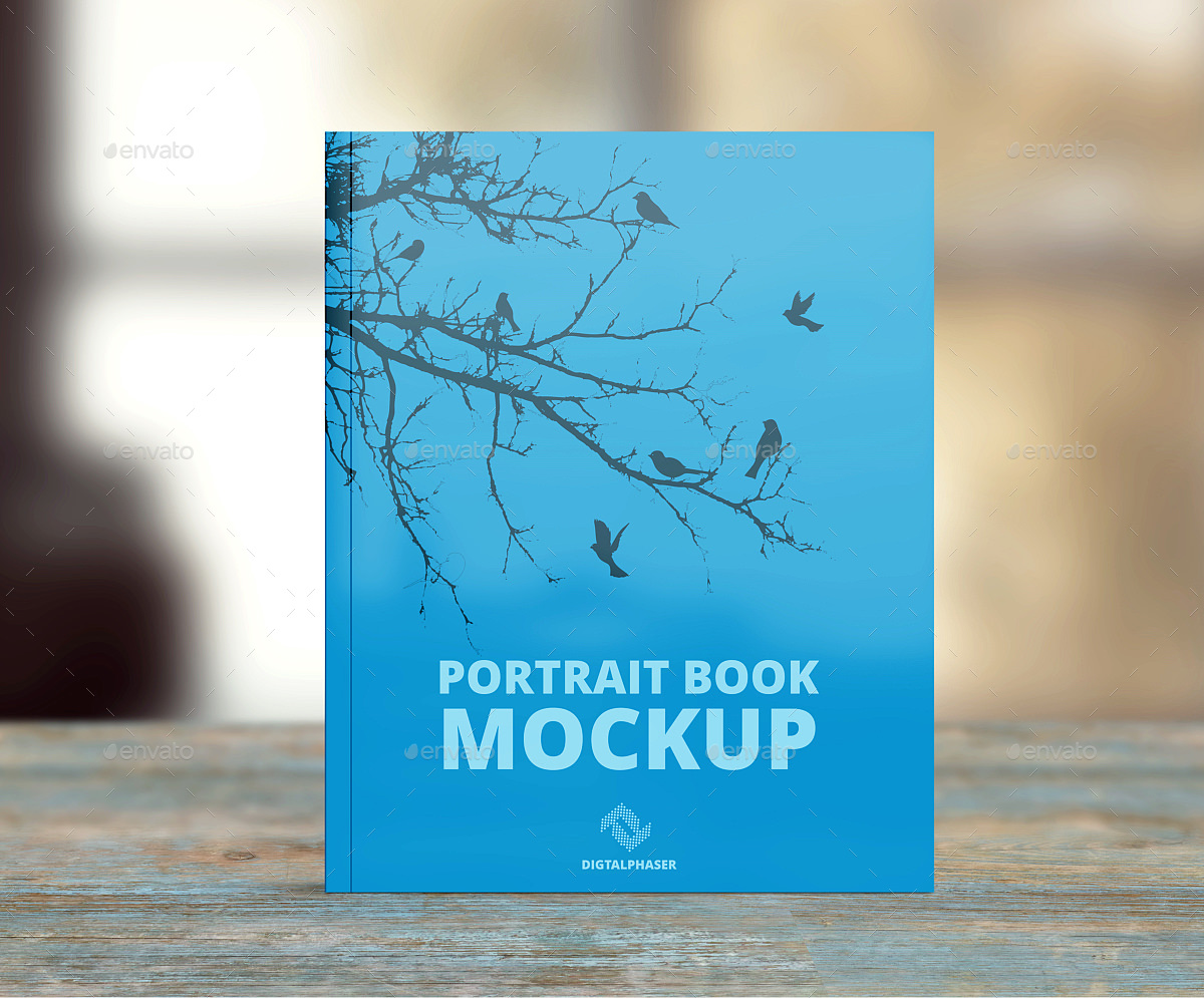 Portrait Soft Cover Book Mockup, Graphics | GraphicRiver