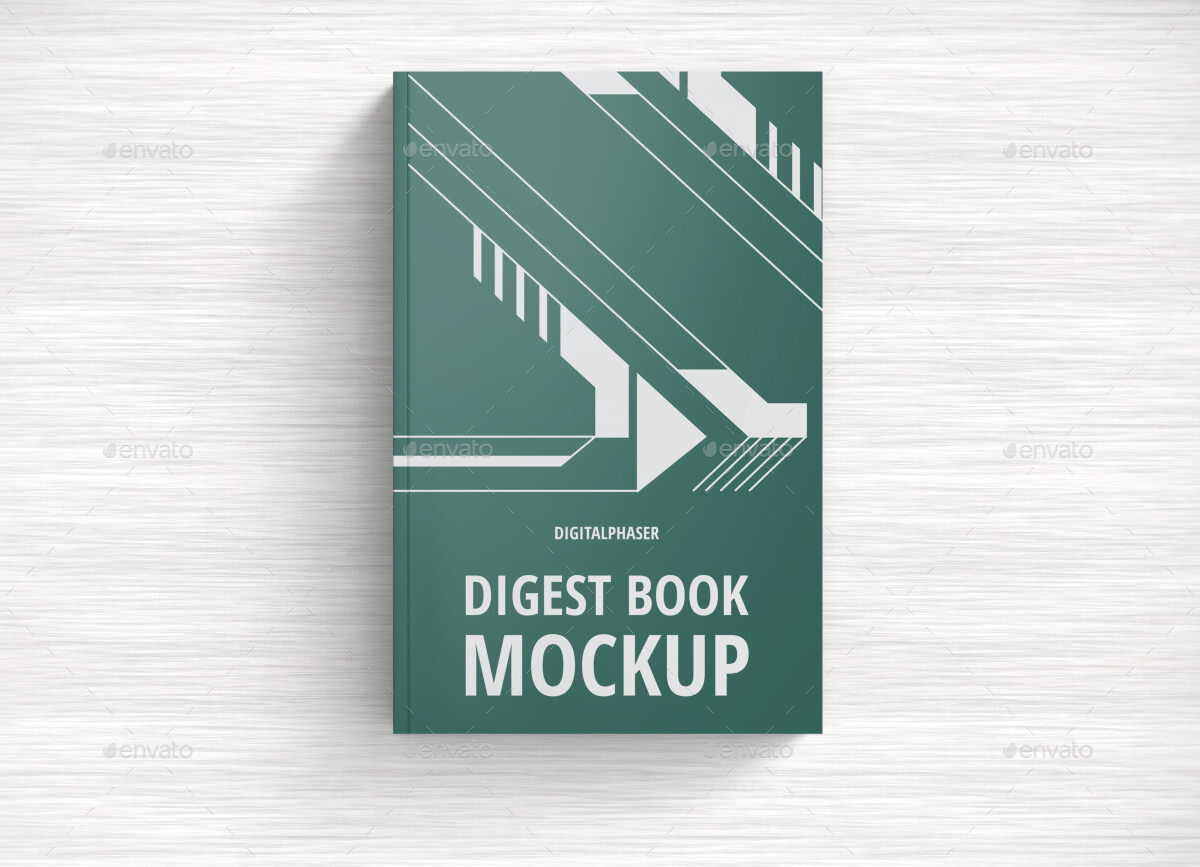 Digest Soft Cover Book Mockup, Graphics | GraphicRiver