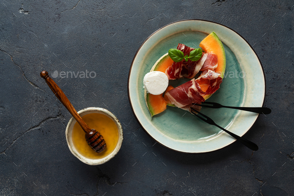 Traditional Spanish Tapas Jamon Iberico Stock Photo by SebastianaRaw