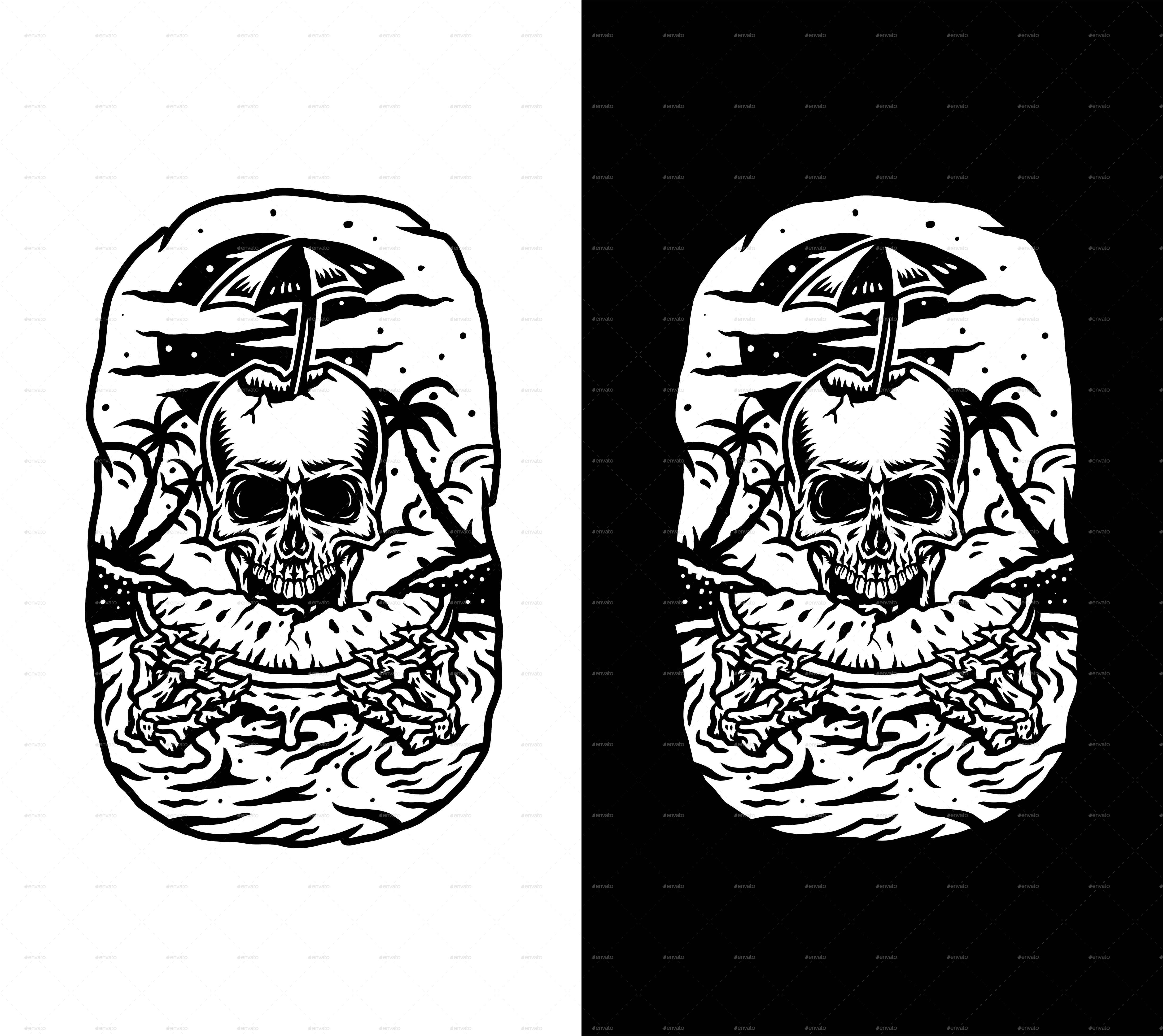 Skeleton Eating Fresh Fruit, Vectors | GraphicRiver