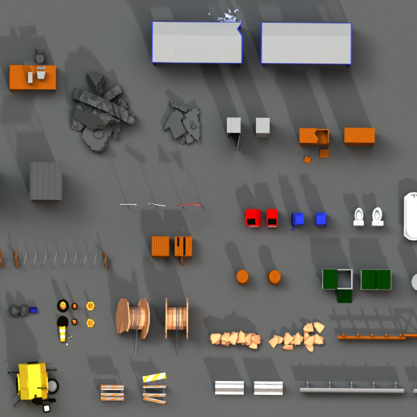 Post Apocalyptic Props Pack by berkerdag | 3DOcean