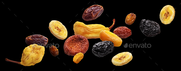 Dried fruits isolated on white background Stock Photo by xamtiw | PhotoDune