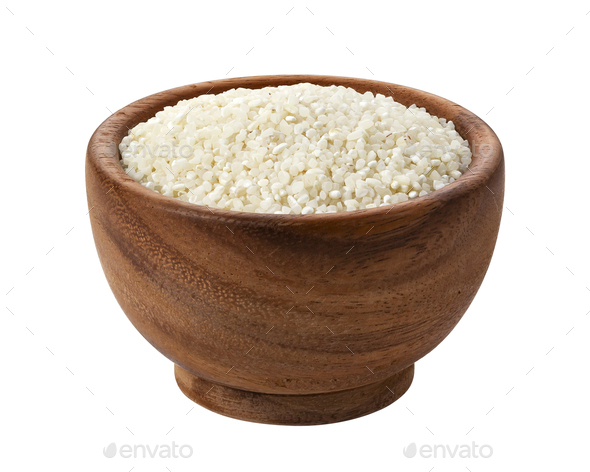 Small crushed rice isolated on white background Stock Photo by xamtiw