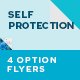 Self Protection Flyers – 4 Options, Print Templates | GraphicRiver
