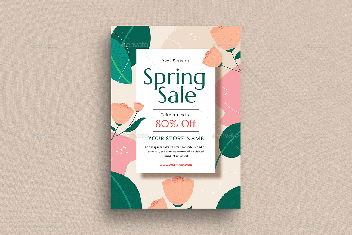 Spring Sale Event Flyer Set, Print Templates | GraphicRiver