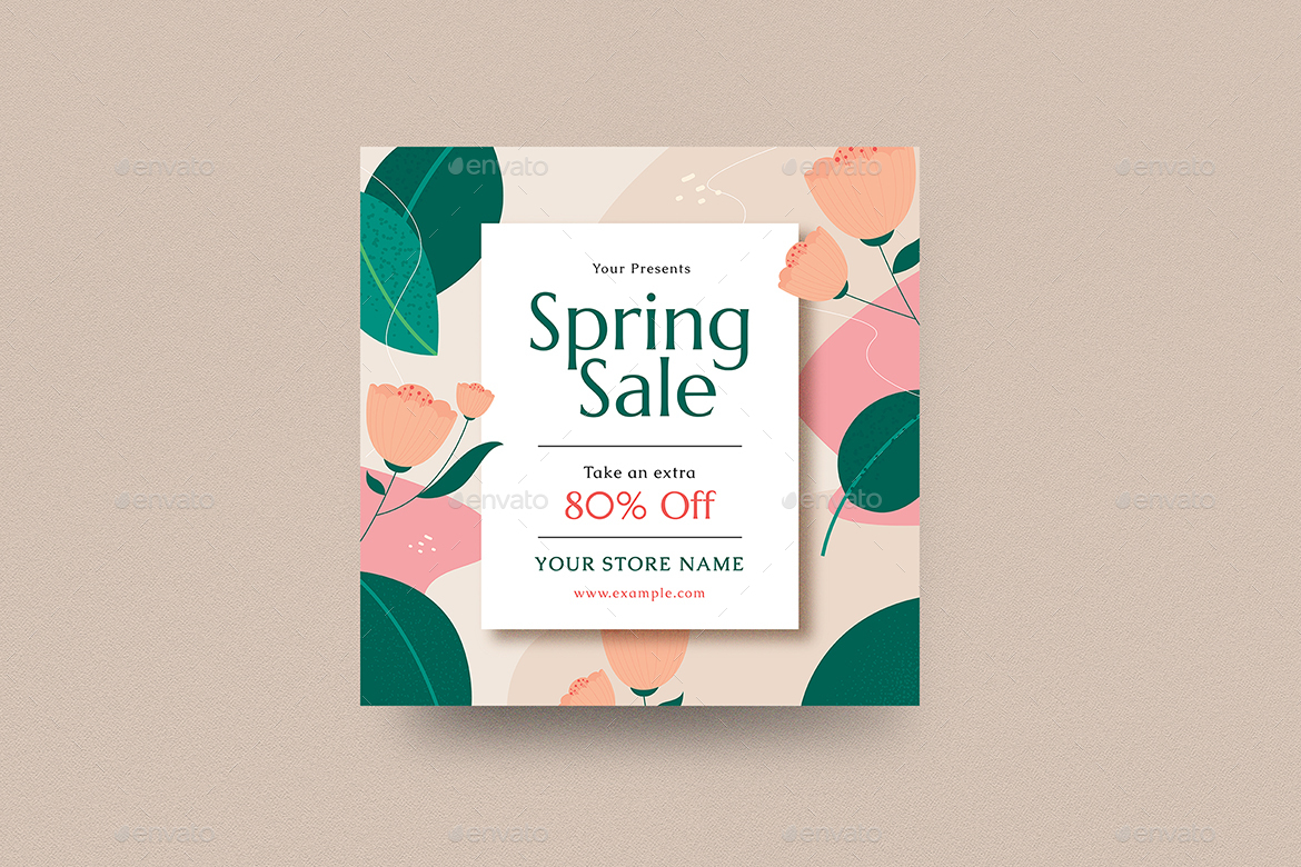 Spring Sale Event Flyer Set, Print Templates | GraphicRiver