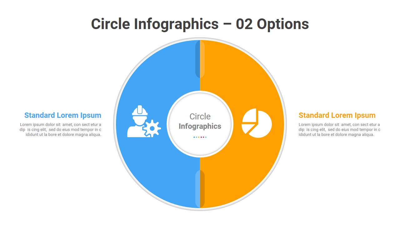 Circle Infographics PowerPoint Diagrams Template, Presentation Templates