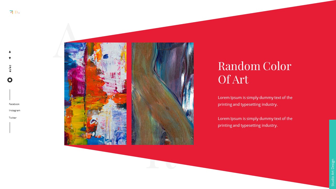 Dia Art Gallery Google Slides Template by Focusdesigntem | GraphicRiver