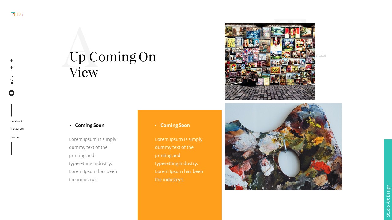 Dia Art Gallery Google Slides Template by Focusdesigntem | GraphicRiver