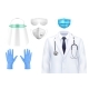 Doctors Protection Realistic Set, Vectors | GraphicRiver