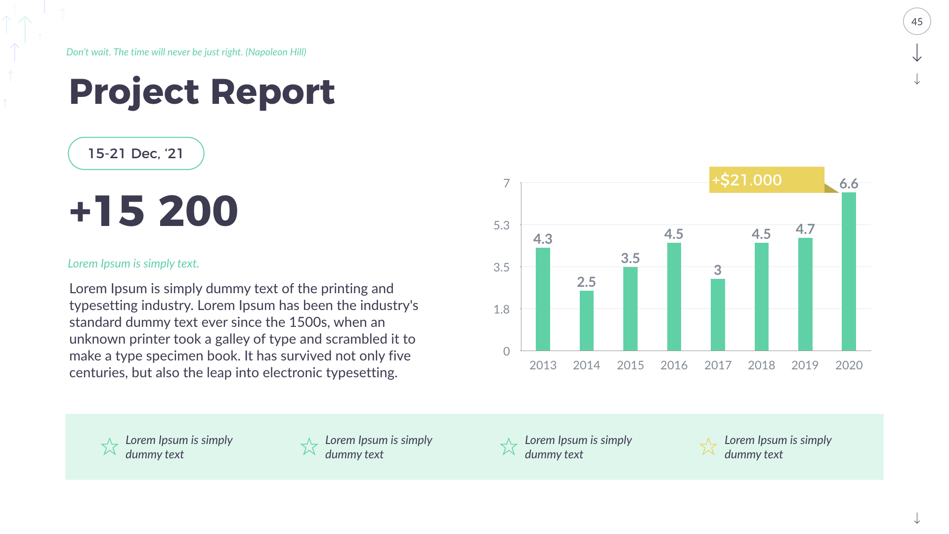 Project Report Keynote Presentation Template, Presentation Templates
