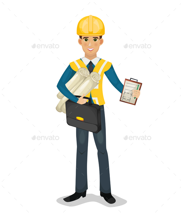 Civil Engineer Character, Vectors | GraphicRiver