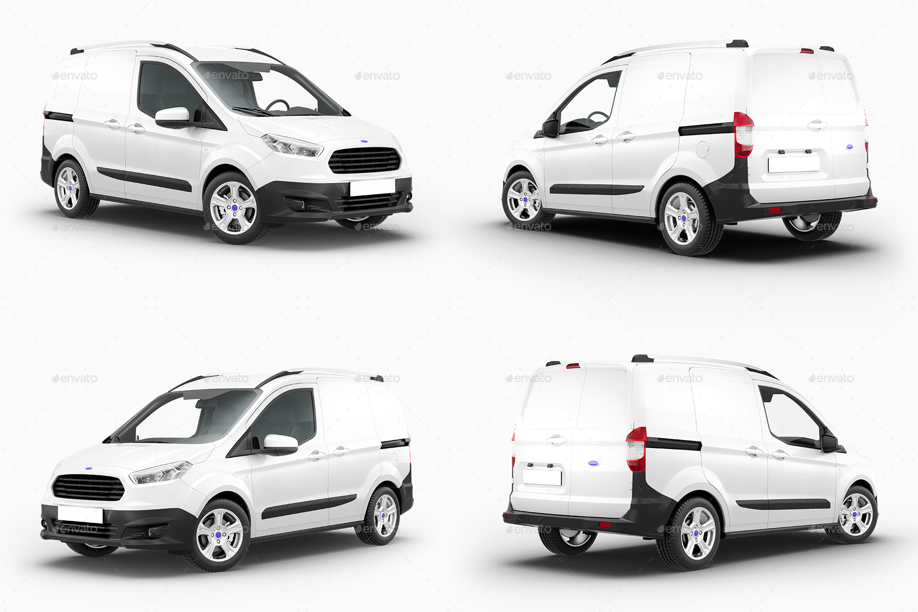 Ford Transit Courier Mockup, Graphics | GraphicRiver