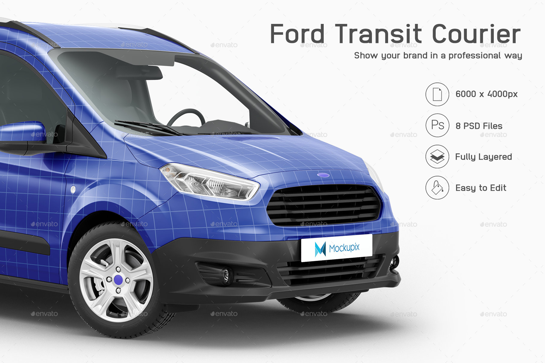 Ford Transit Courier Mockup, Graphics | GraphicRiver