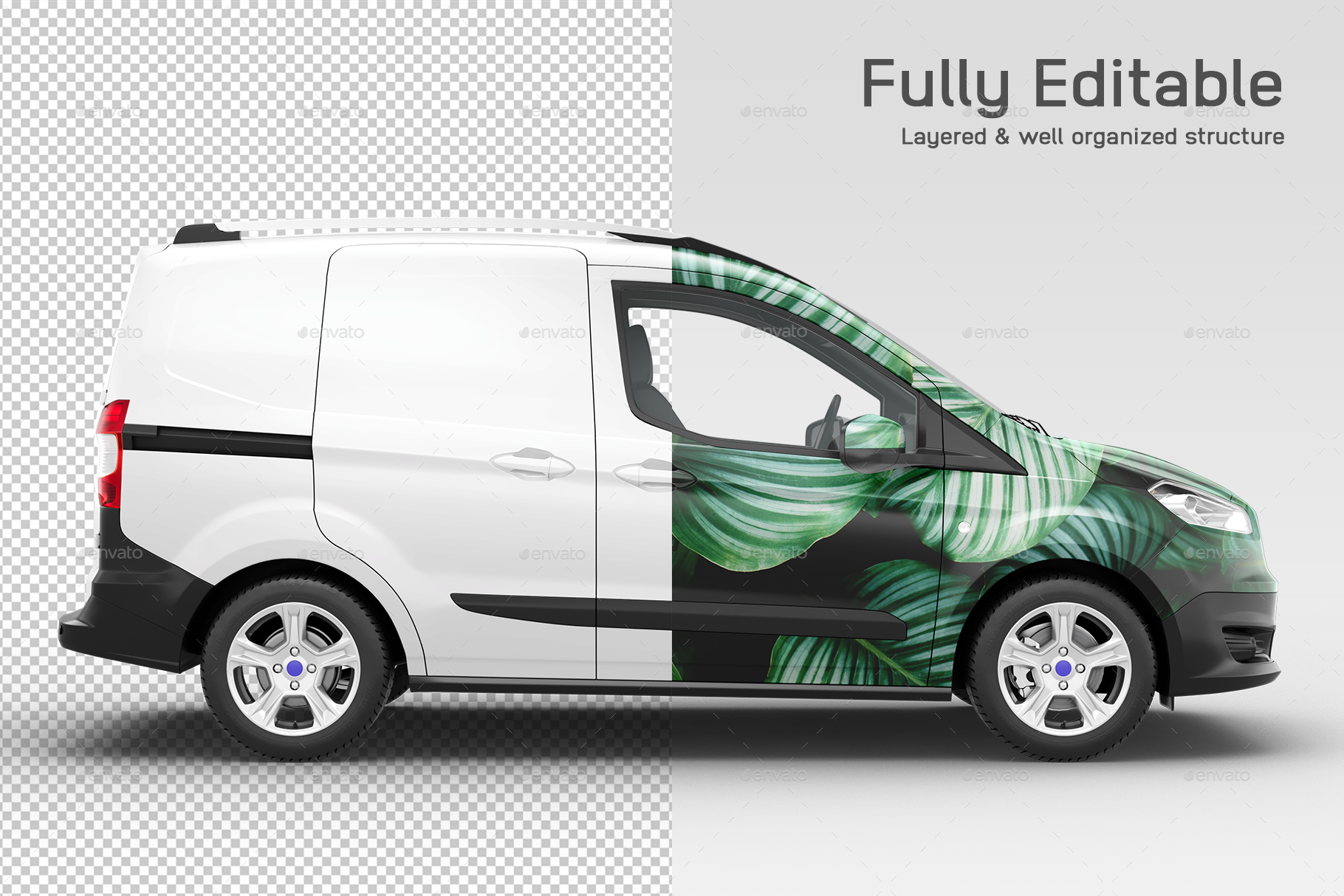 Ford Transit Courier Mockup, Graphics | GraphicRiver
