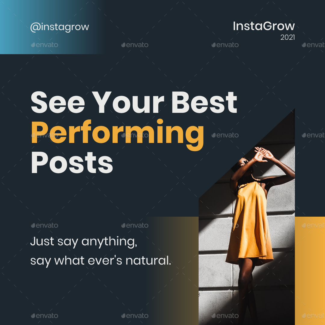 InstaGrow - Coaching Instagram Post, Web Elements | GraphicRiver