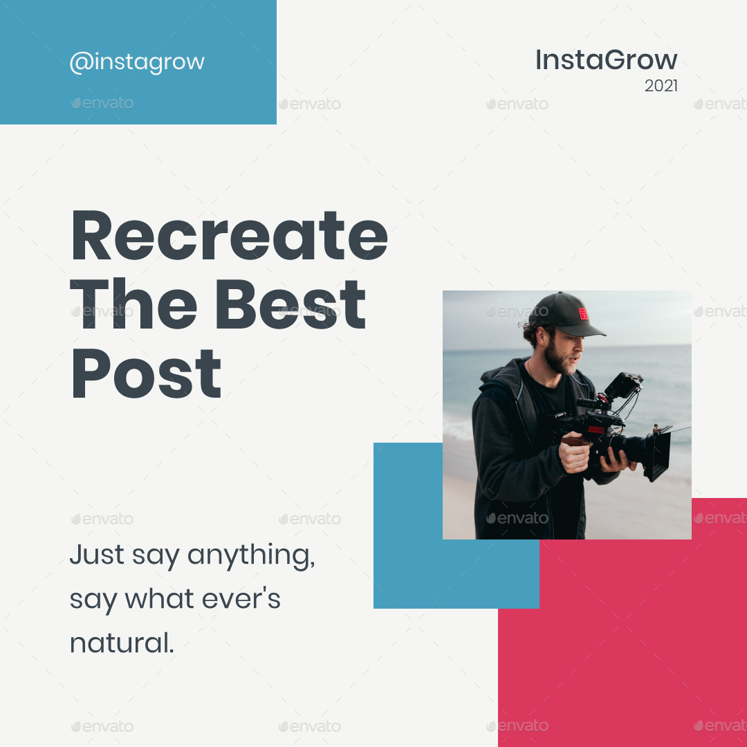 InstaGrow - Coaching Instagram Post, Web Elements | GraphicRiver