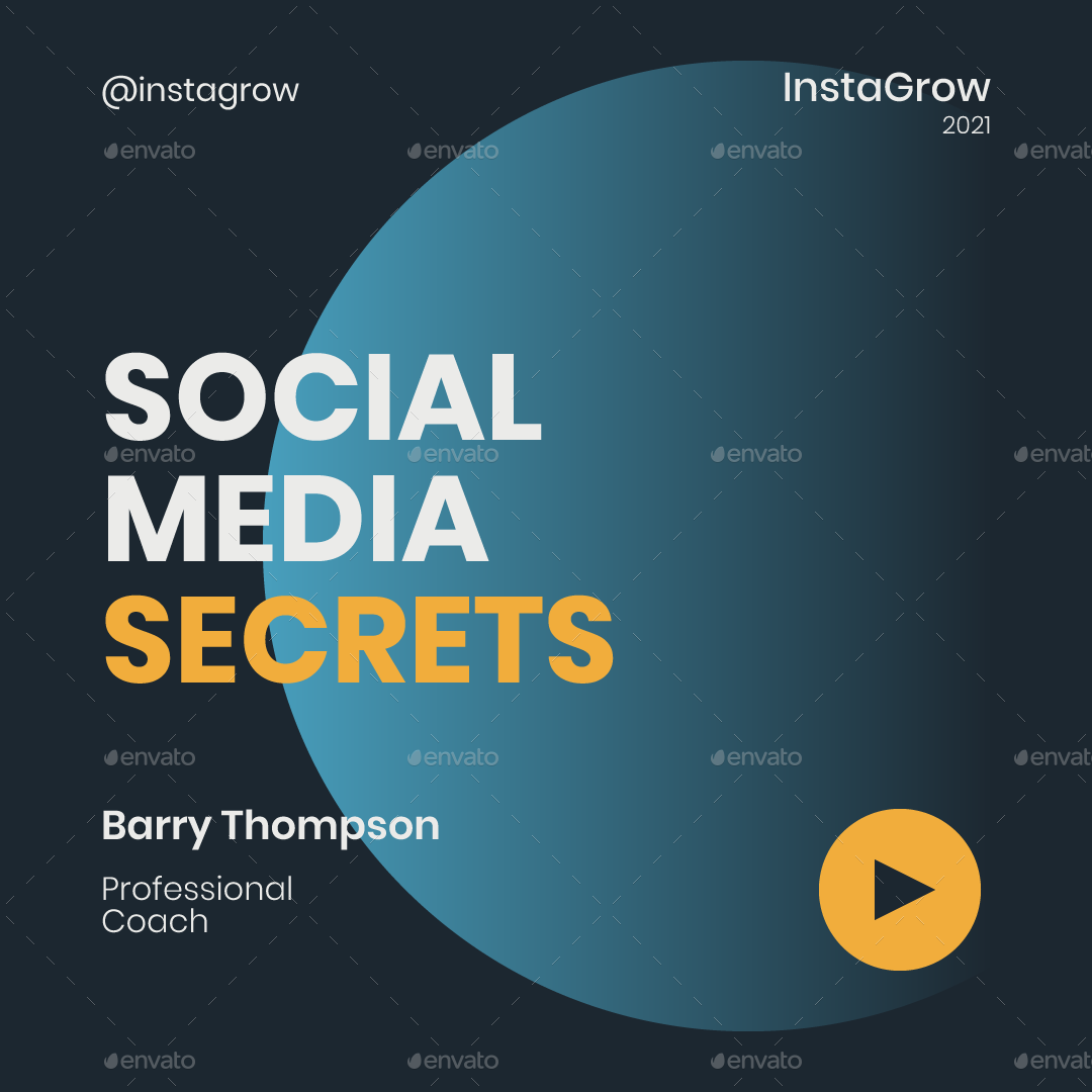 InstaGrow - Coaching Instagram Post, Web Elements | GraphicRiver