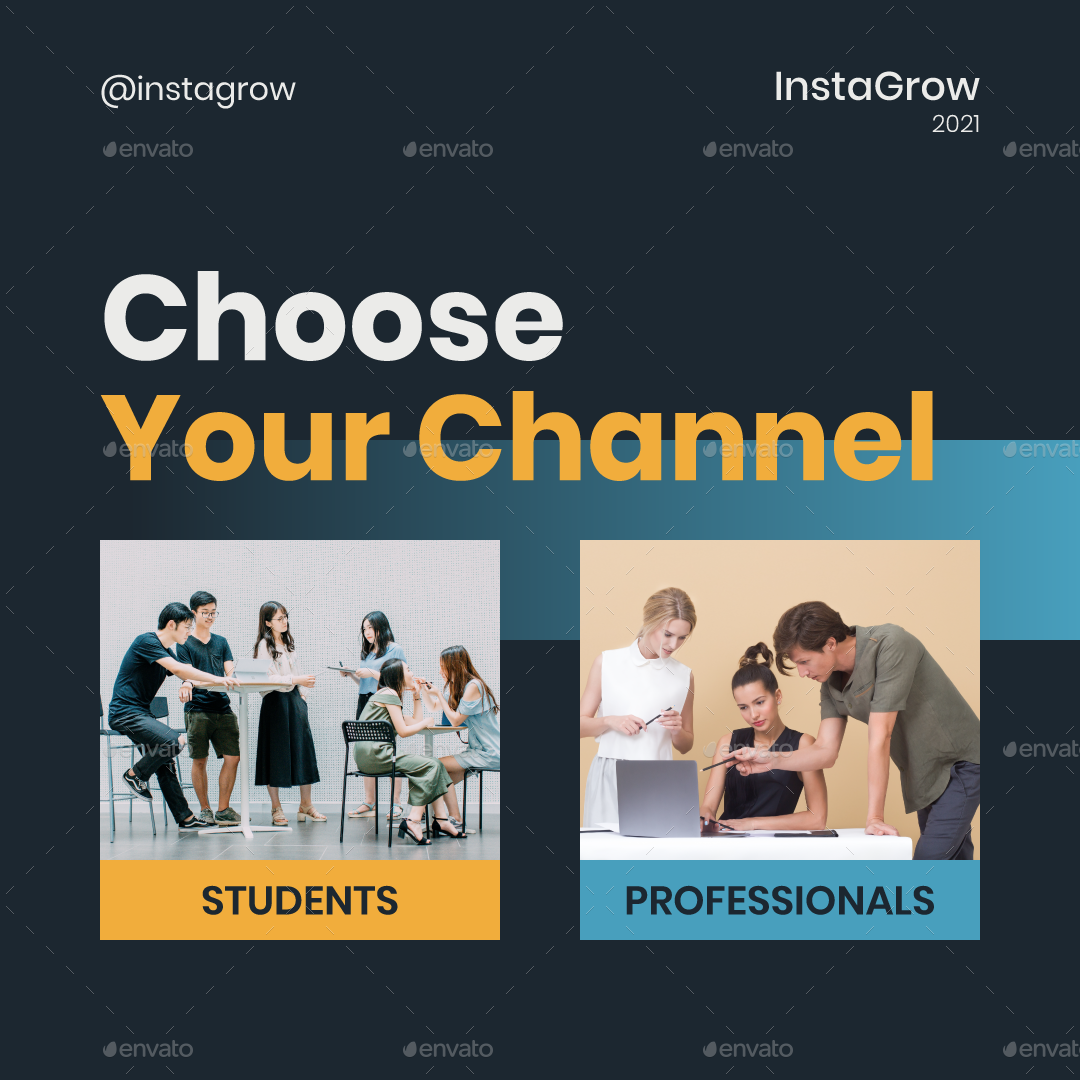 InstaGrow - Coaching Instagram Post, Web Elements | GraphicRiver