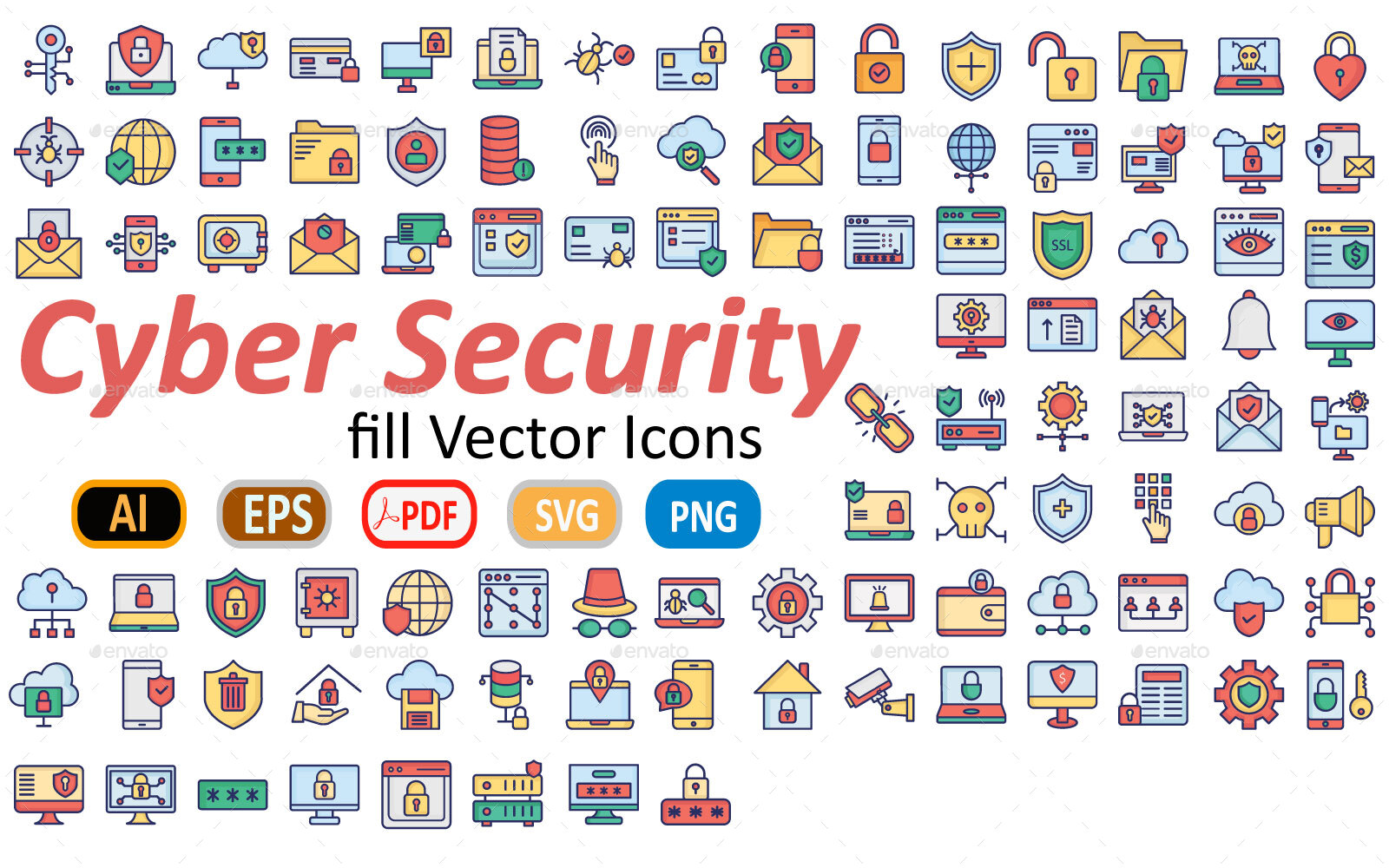 Cyber Security Icons Pack, Icons | GraphicRiver