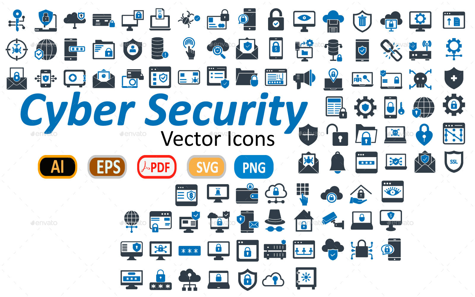 Cyber Security Icons Pack, Icons | GraphicRiver