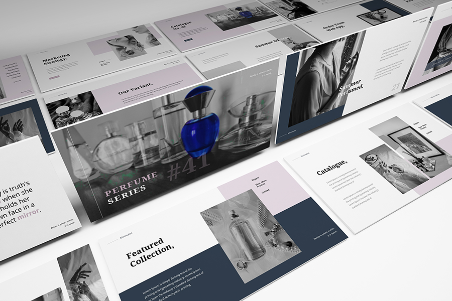 Perfume Series Google Slides Presentation Template, Presentation Templates
