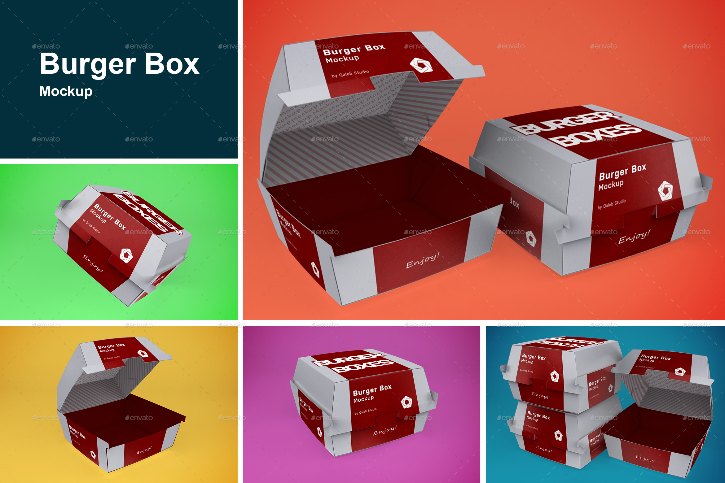 Burger Box Mockup, Graphics | GraphicRiver