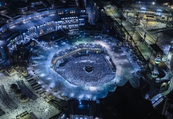 Mecca, Saudi Arabia at night Stock Photo by Mint_Images | PhotoDune