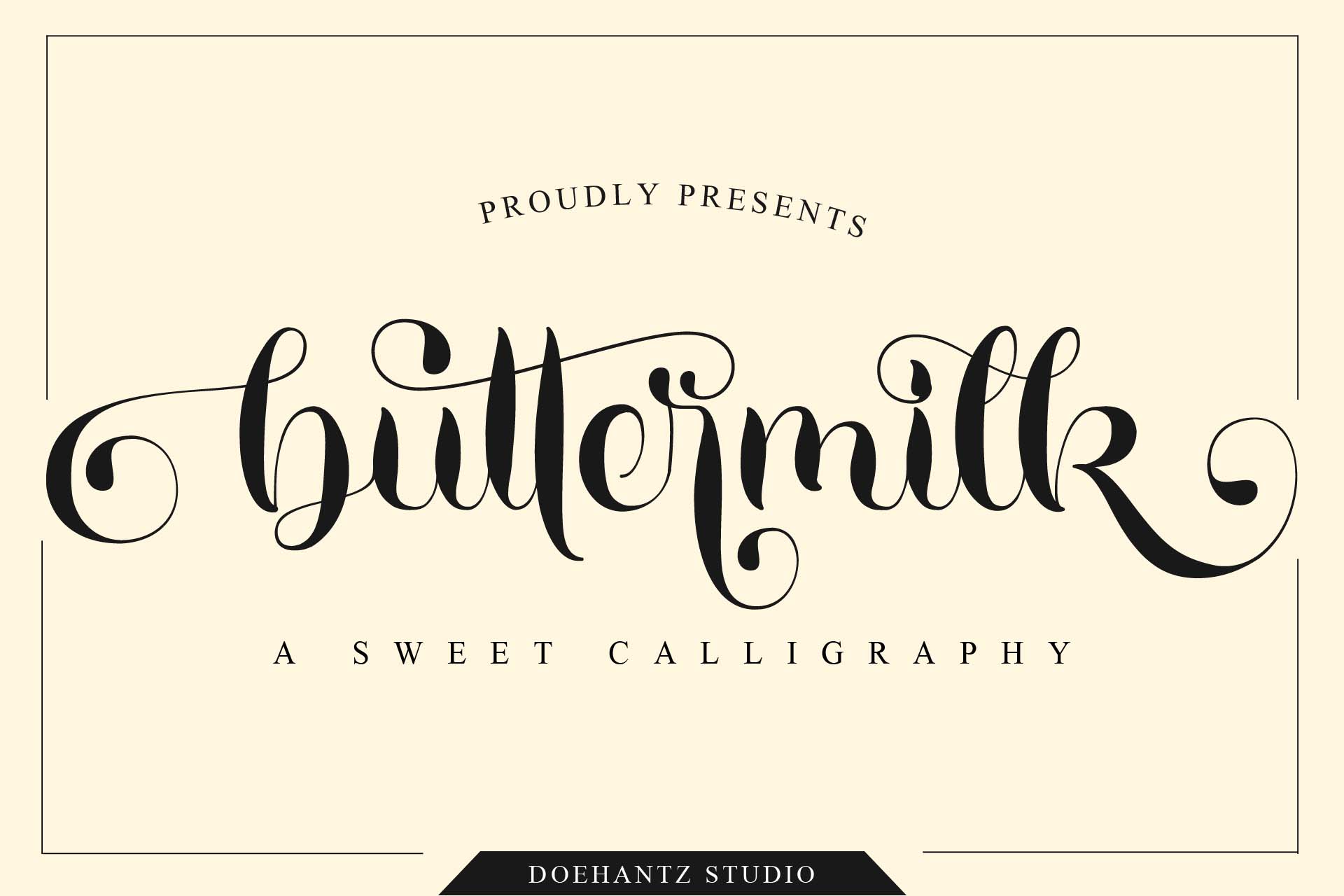 Buttermilk, Fonts | GraphicRiver