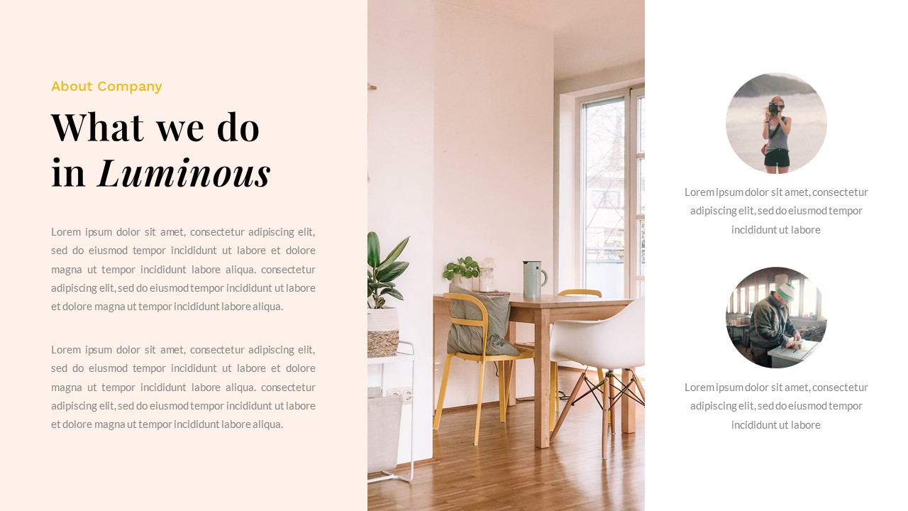 Luminous – Creative Business Google Slides Template, Presentation Templates