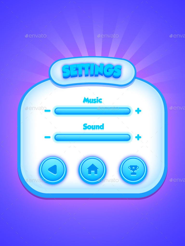 Cartoon Game UI Kit 02, Game Assets | GraphicRiver