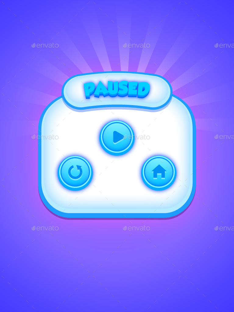 Cartoon Game UI Kit 02, Game Assets | GraphicRiver