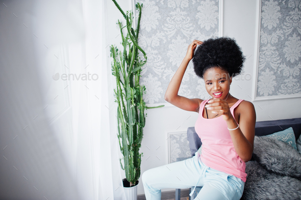 Pink african woman Stock Photo by ASphotostudio | PhotoDune