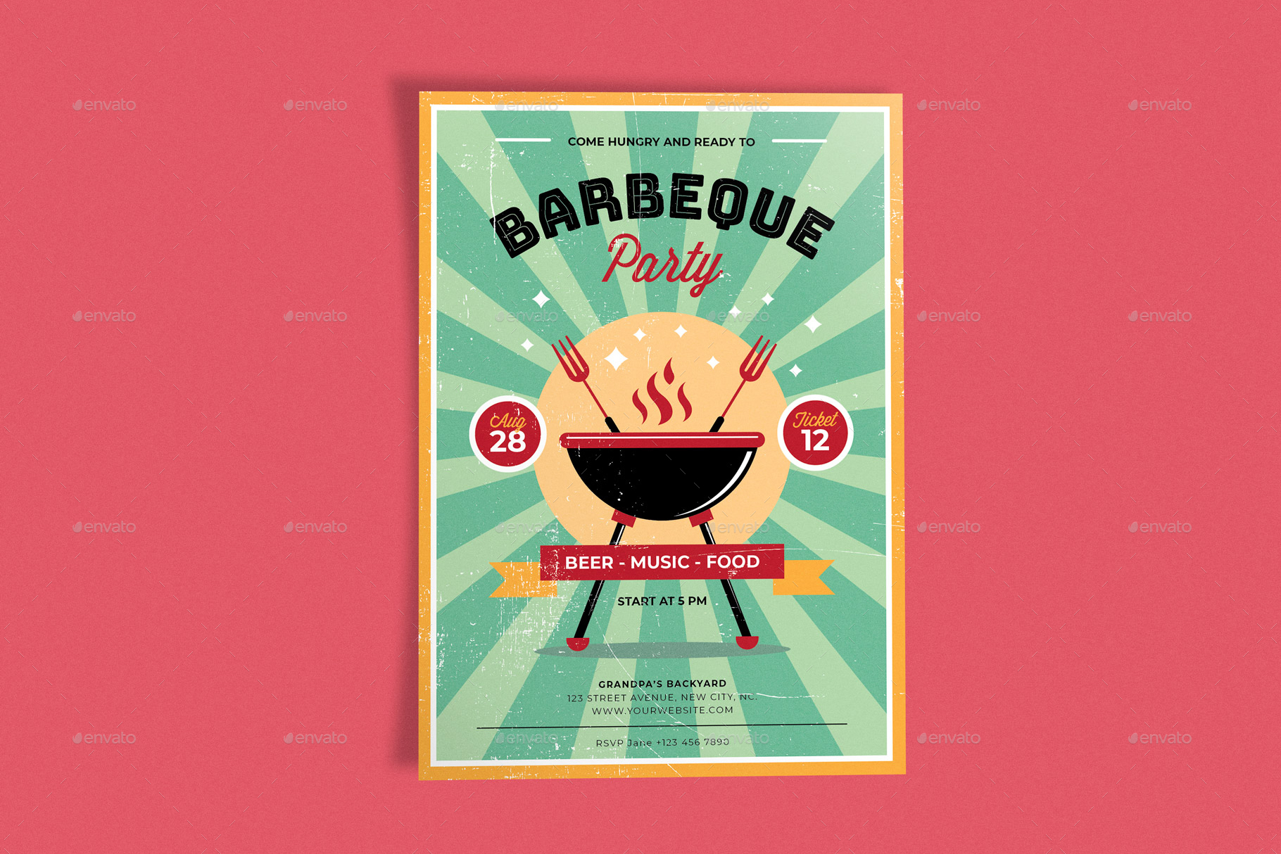 BBQ Party Template Set, Print Templates | GraphicRiver