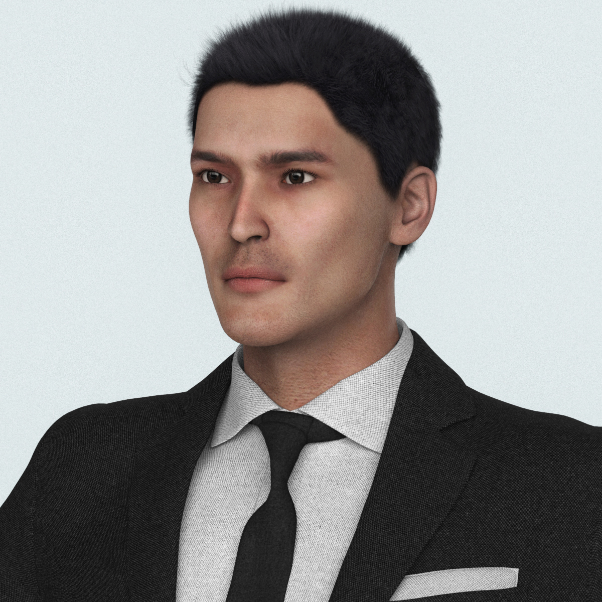 Handsome Suit Man 3D Character by 3darcmall | 3DOcean