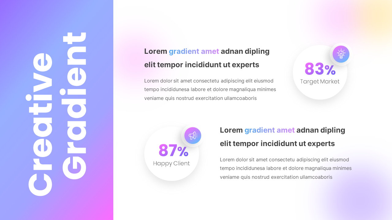 Gradiente - Creative Gradient PowerPoint Presentation Template ...
