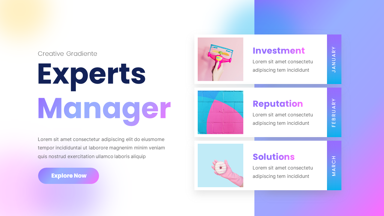 Gradiente - Creative Gradient PowerPoint Presentation Template ...
