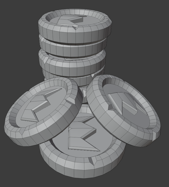 Gold coin Low-poly 3D model by 3D_Kod | 3DOcean