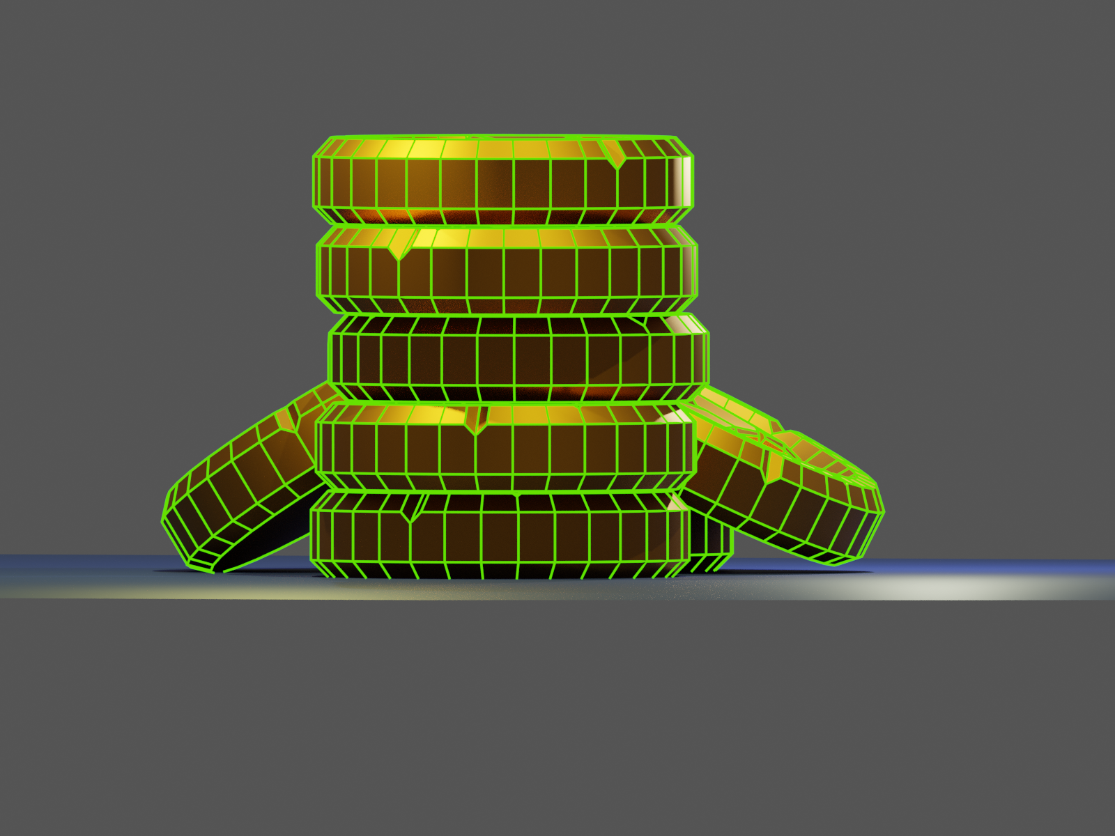 Gold coin Low-poly 3D model by 3D_Kod | 3DOcean