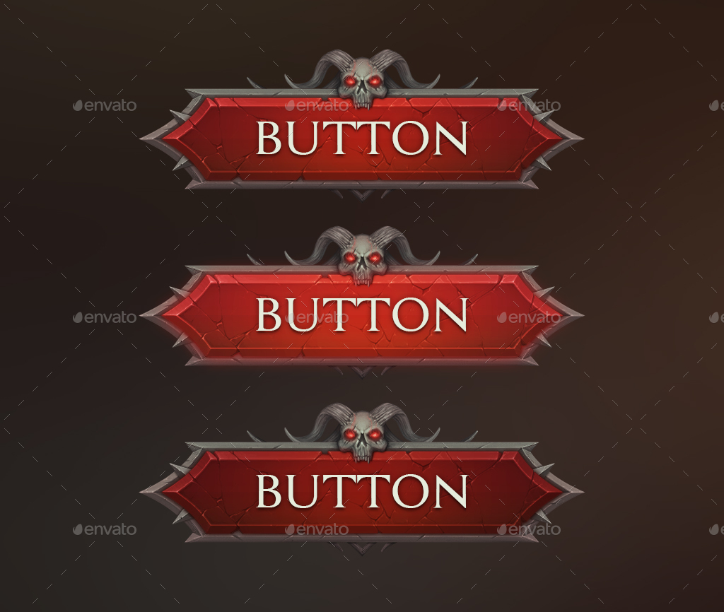Fantasy Button 11, Game Assets | GraphicRiver
