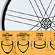 Wide rims (with a braking surface). Rim profile diagram. Profile, shape ...